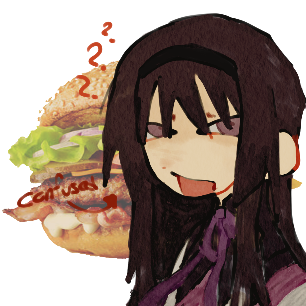 Homura and burger!!! - ibisPaint