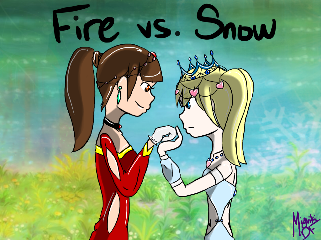 Fire vs. Snow - ibisPaint