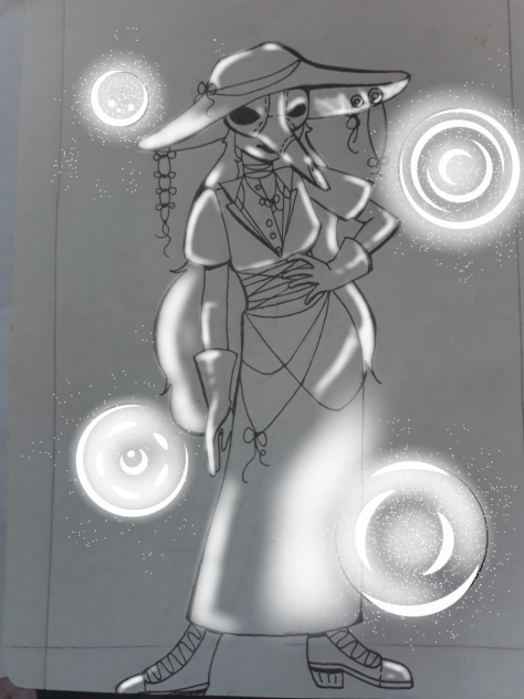 first attempt at glowart - ibisPaint