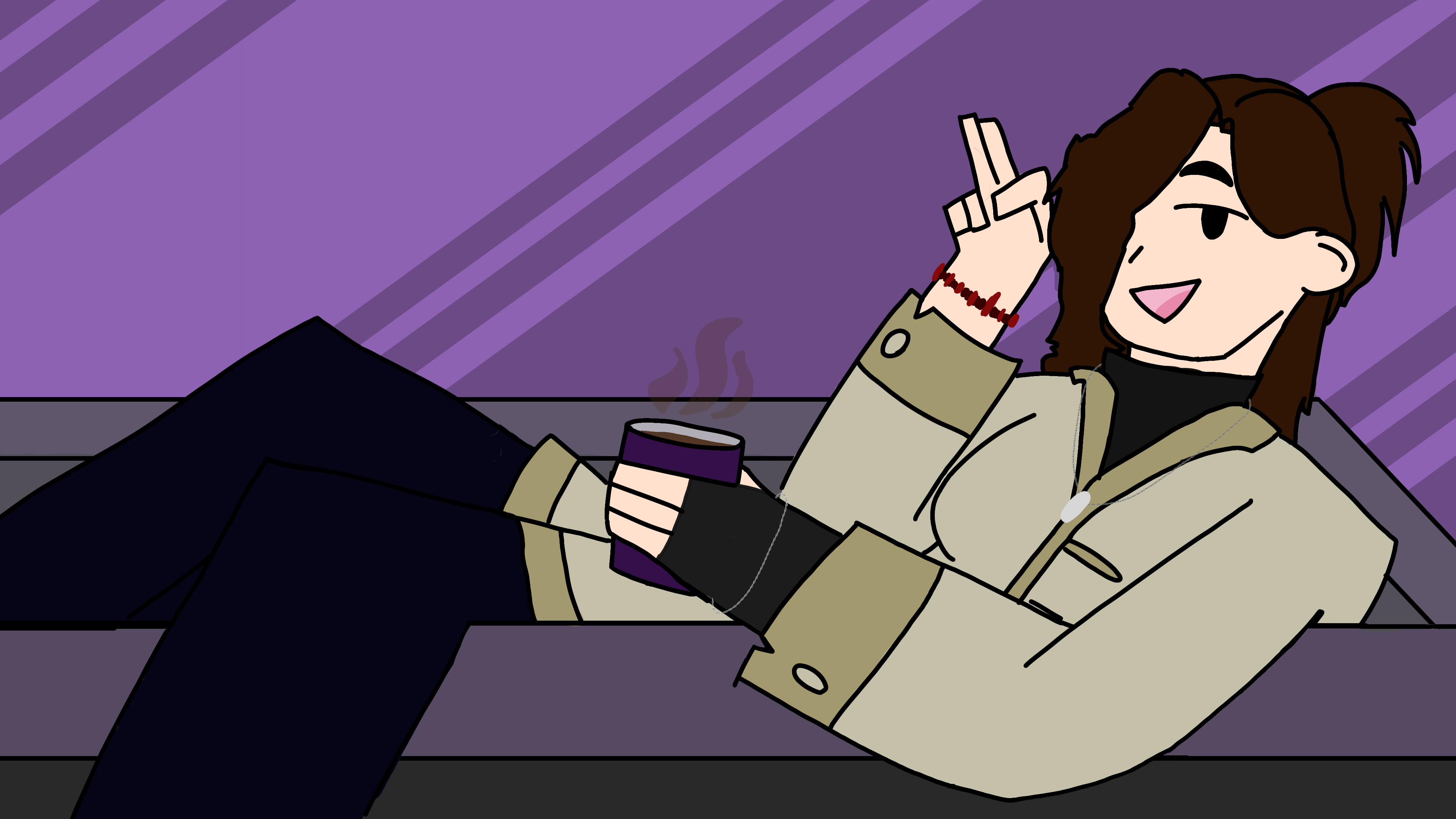 TDL in the bath.. with tea))) - ibisPaint