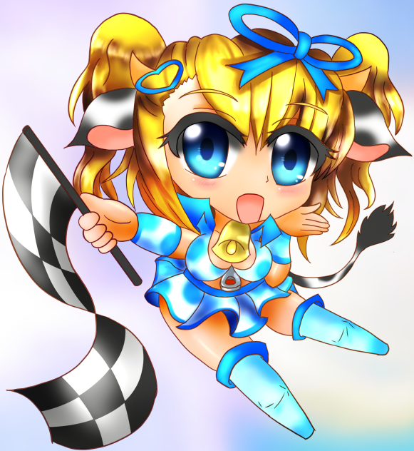 Racing Cow mini - ibisPaint