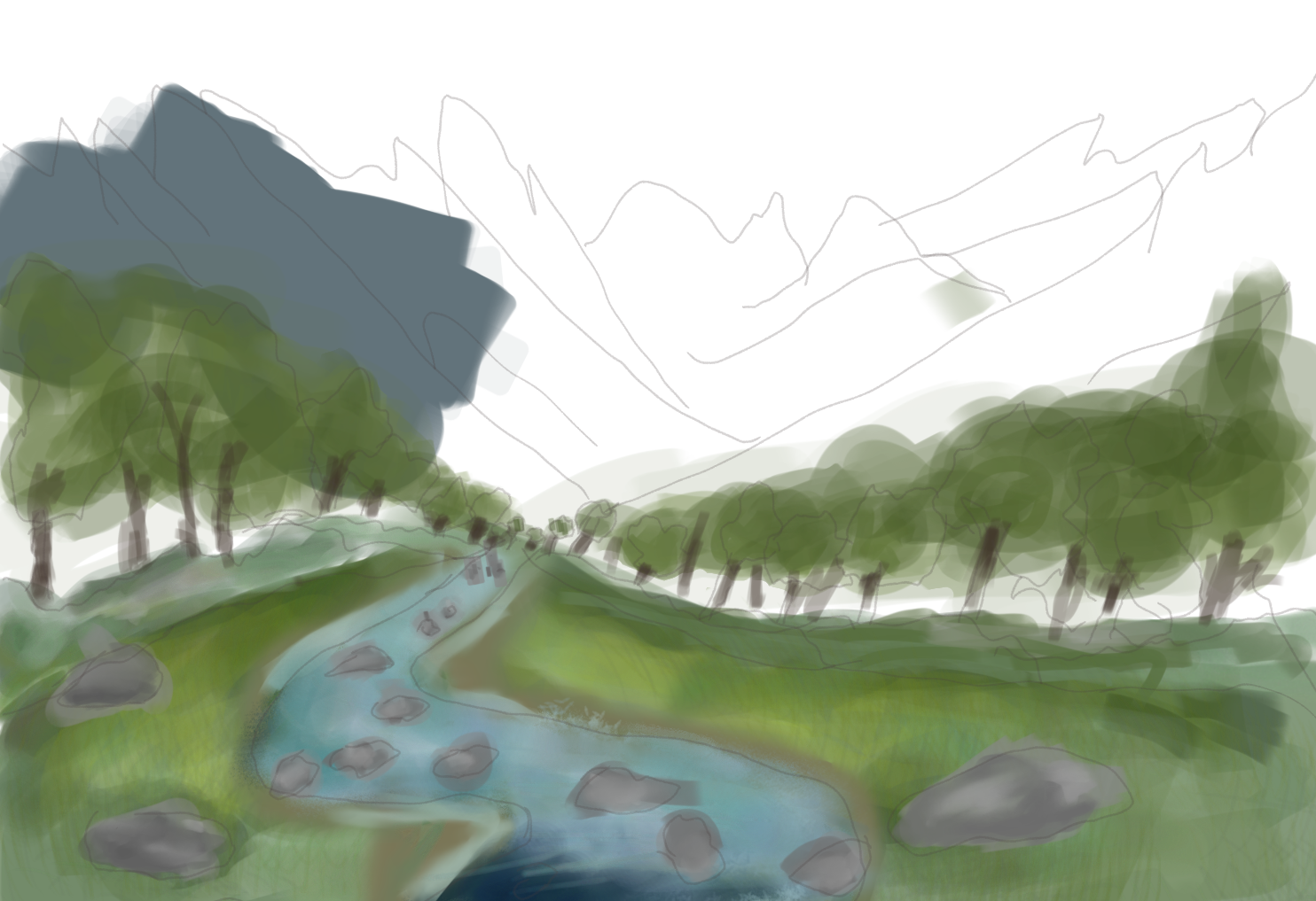 river mouintin wip - ibisPaint