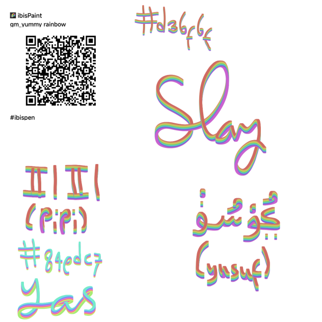 cool rainbow go brrr - ibisPaint