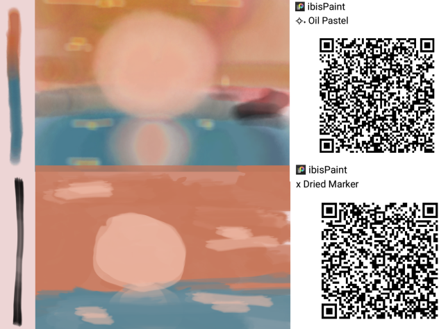 ᵎᵎ ˖ Oil Pastel + Dried Marker - ibisPaint