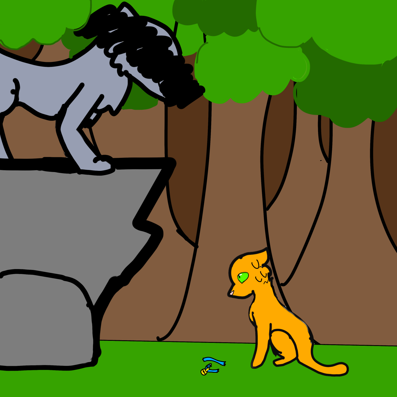 Rusty after breaking his collar - ibisPaint