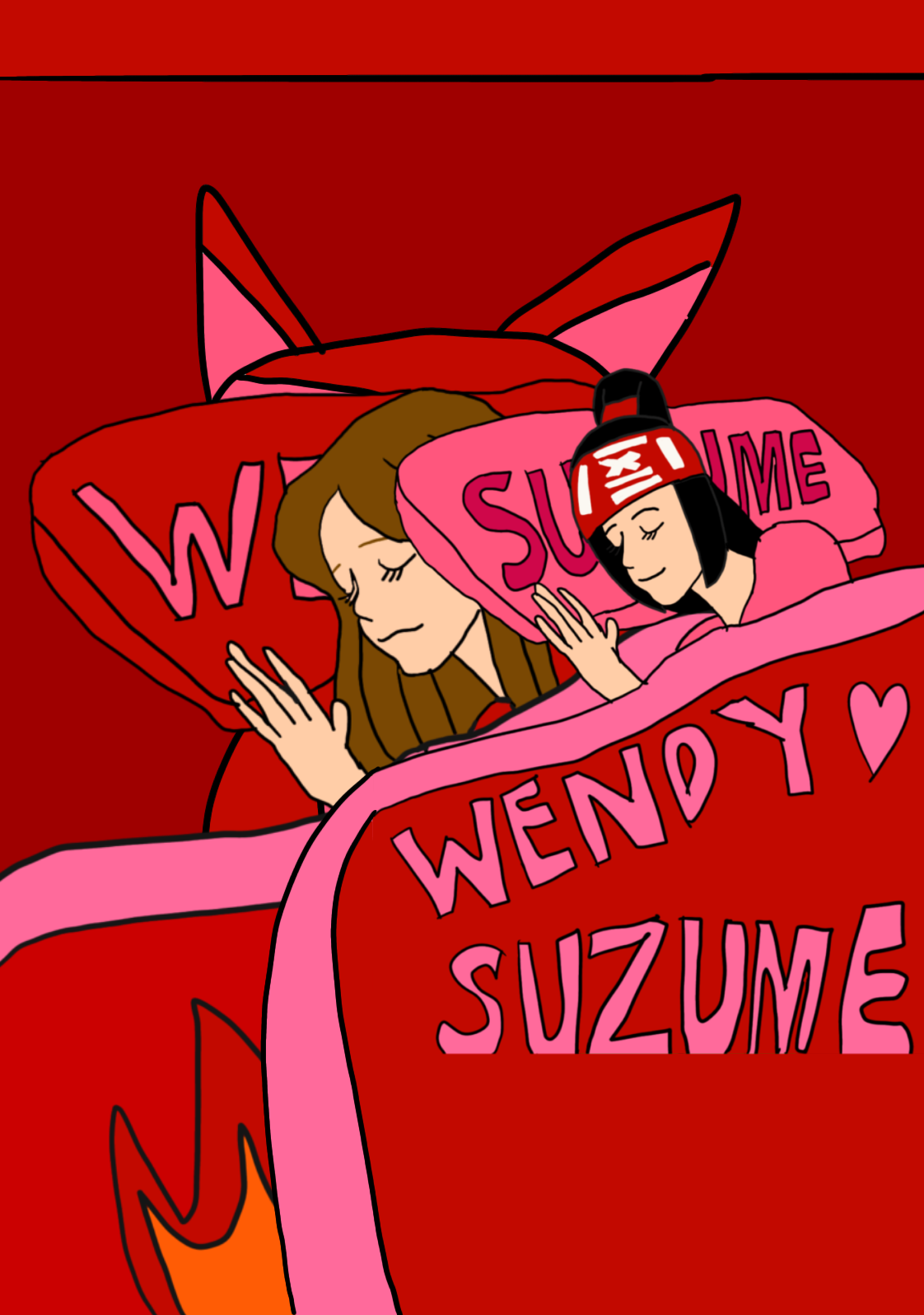 Wendy And Suzume Sleeping Princess - ibisPaint