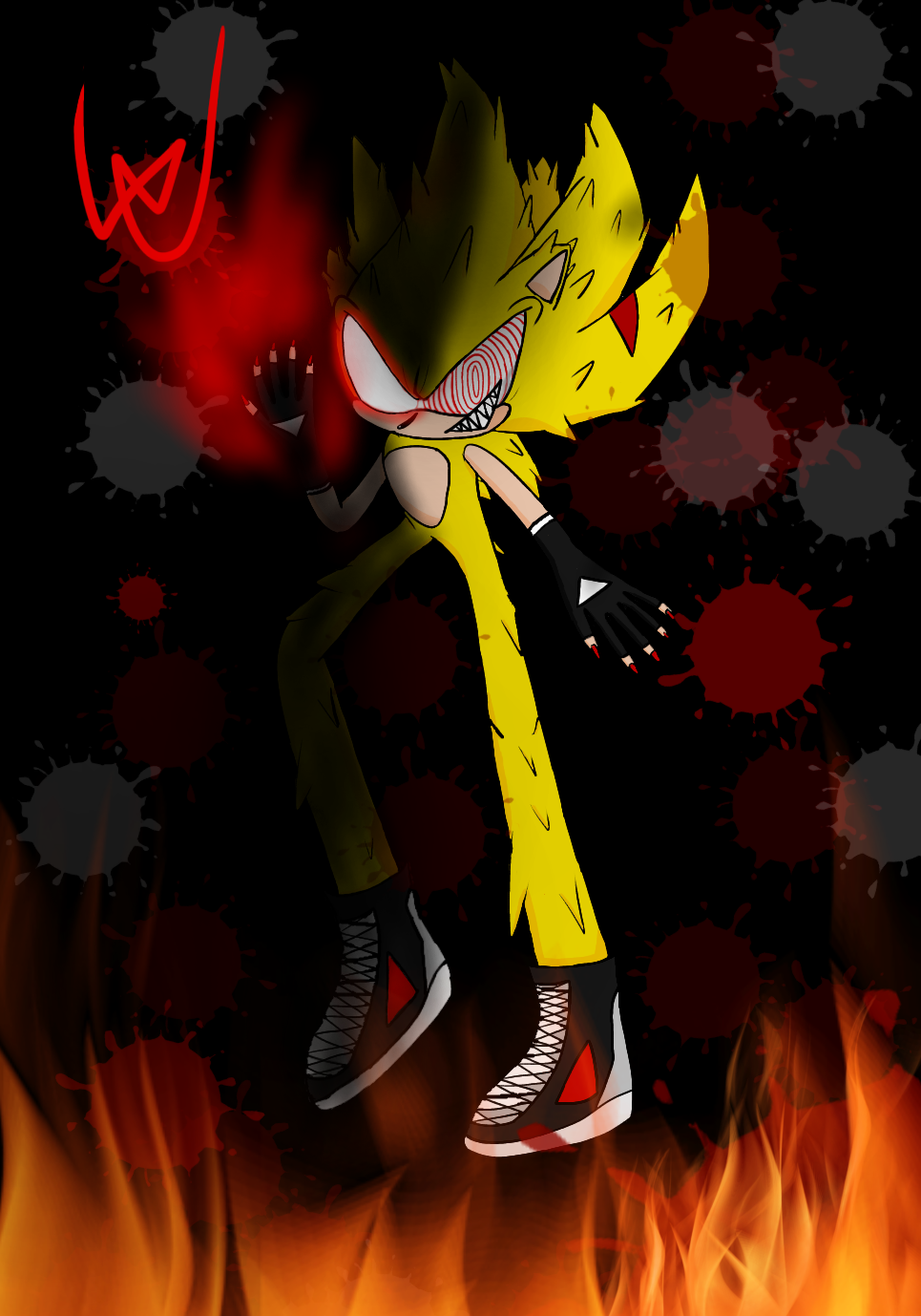 fleetway vilan sonic - ibisPaint