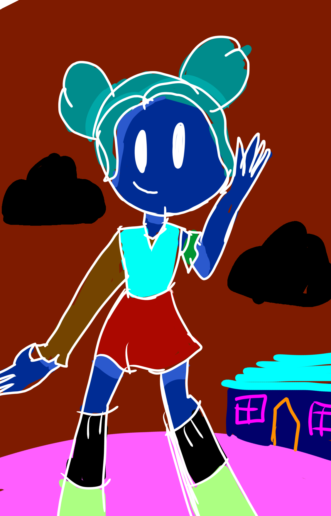 Inverted colour gurl - ibisPaint