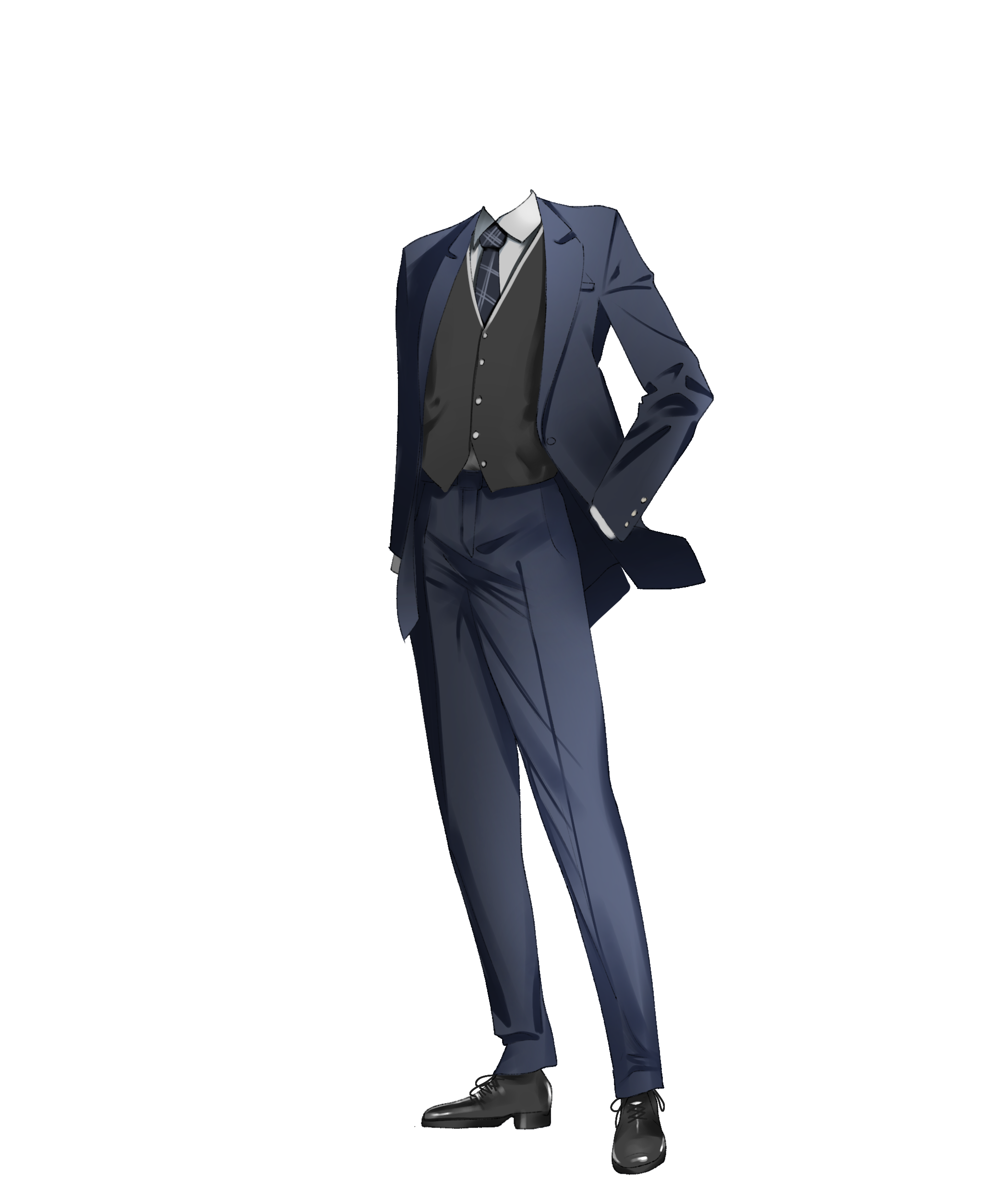 Blueish suit (Male) - ibisPaint