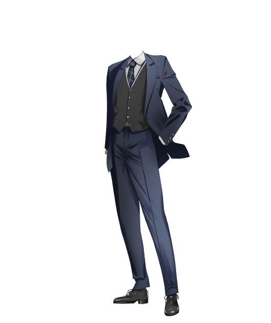 Blueish suit (Male) - ibisPaint
