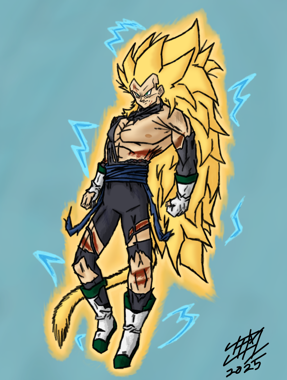 Super Saiyan 3 Emerald (Dbz OC) - ibisPaint