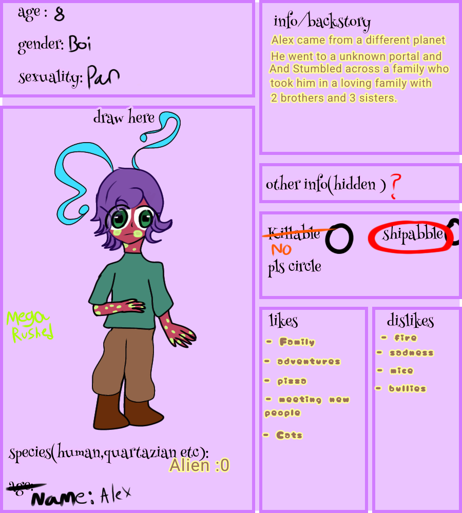 Character sheet (Rushed) - ibisPaint