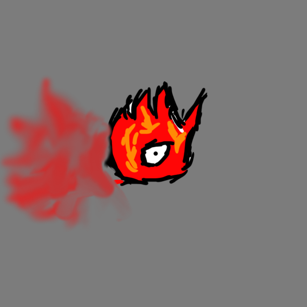 fire head dude - ibisPaint