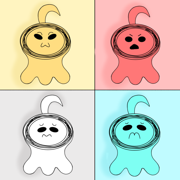 Goopy the Ghost x4 (art fight) - ibisPaint