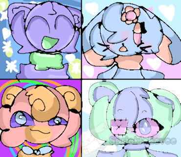 The four friends - ibisPaint