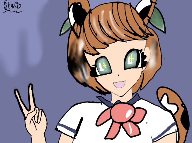 Kat the calico cat - ibisPaint