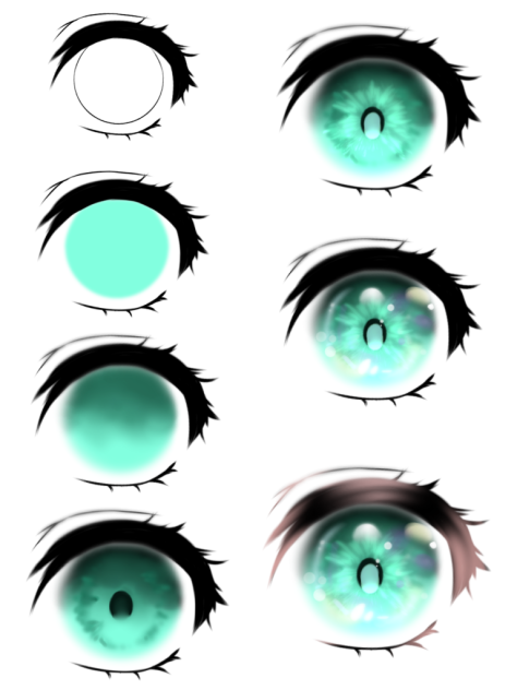 green eyes - ibisPaint