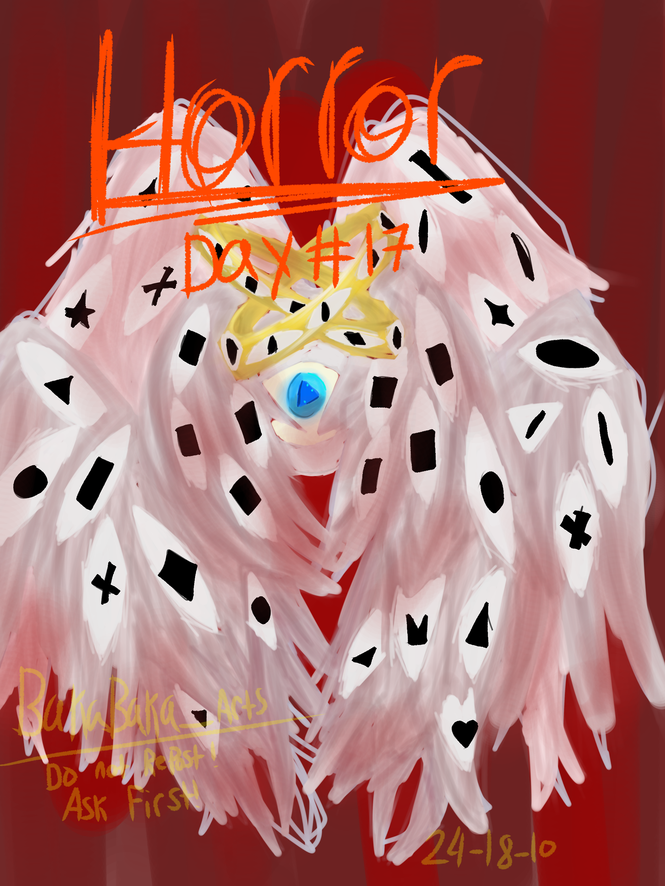 Biblically accurate Angel Horror day #17 - ibisPaint