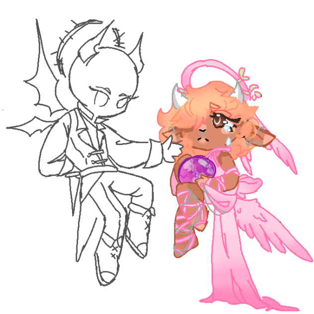 Angel and demon collab - ibisPaint