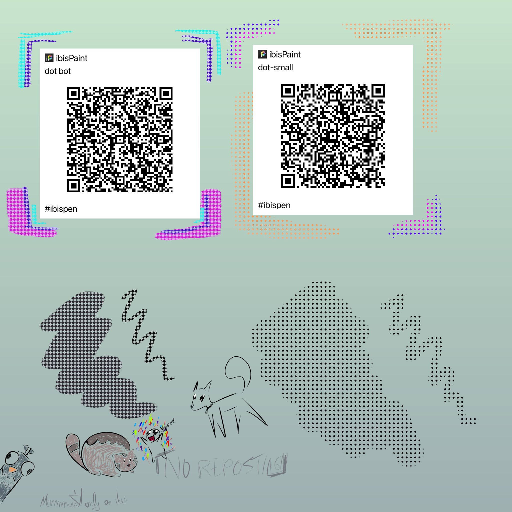 Screen tone brushes - ibisPaint