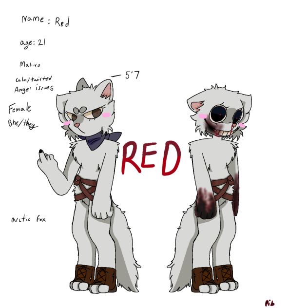 pretty blood oc, red - ibisPaint