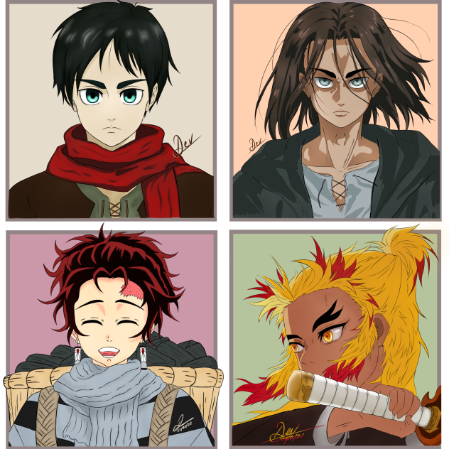 Attack On Titan x Demon Slayer - ibisPaint