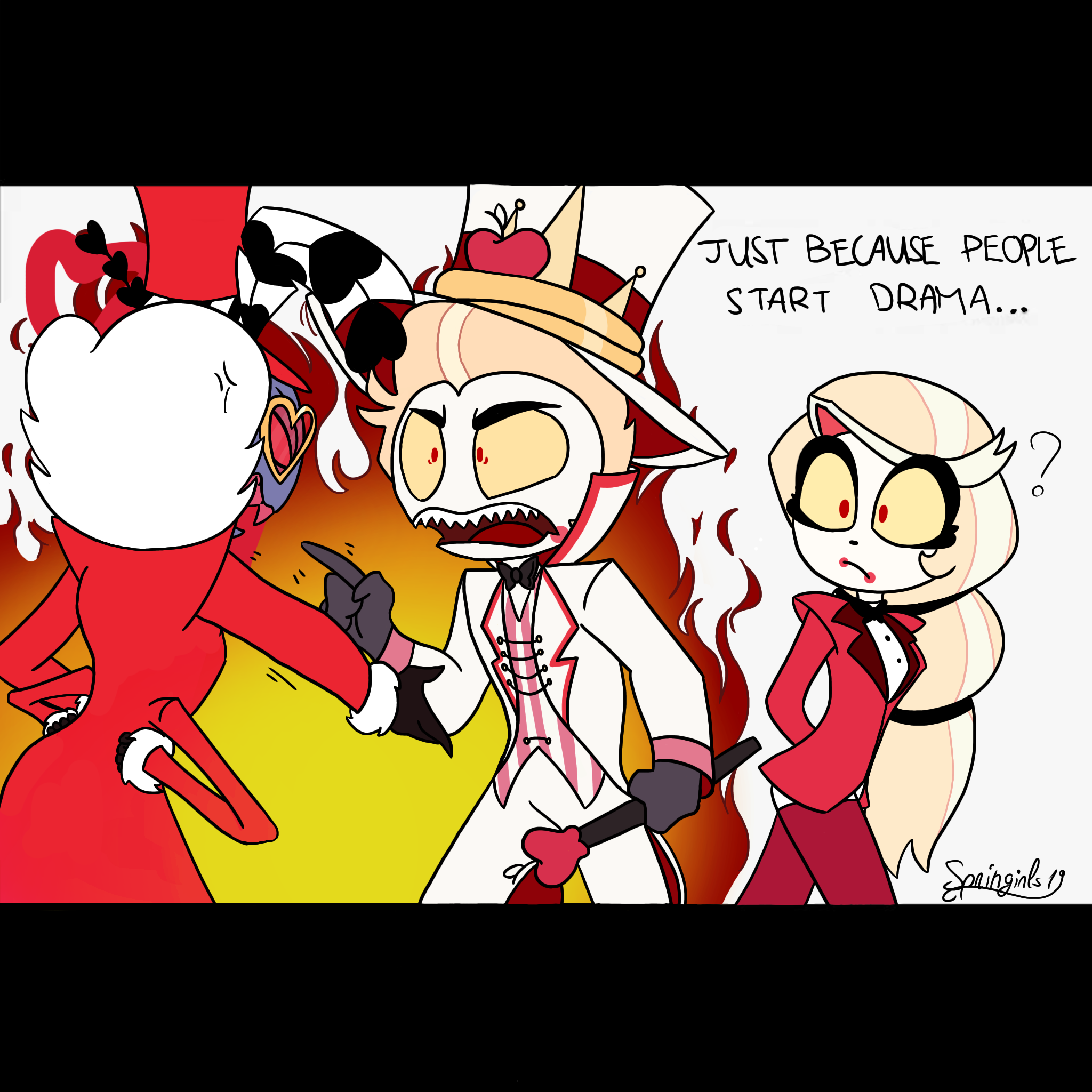 Hazbin hotel characters situation 1 - ibisPaint