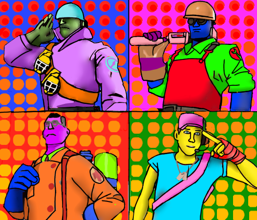 Team Fortress 2 Popart - ibisPaint