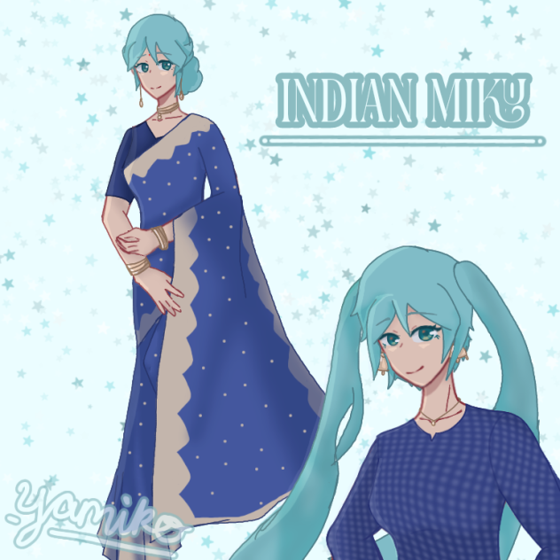 Indian miku - ibisPaint