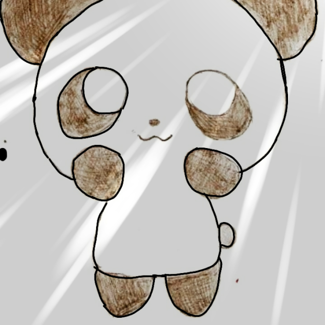 a cute panda...un hermoso panda - ibisPaint