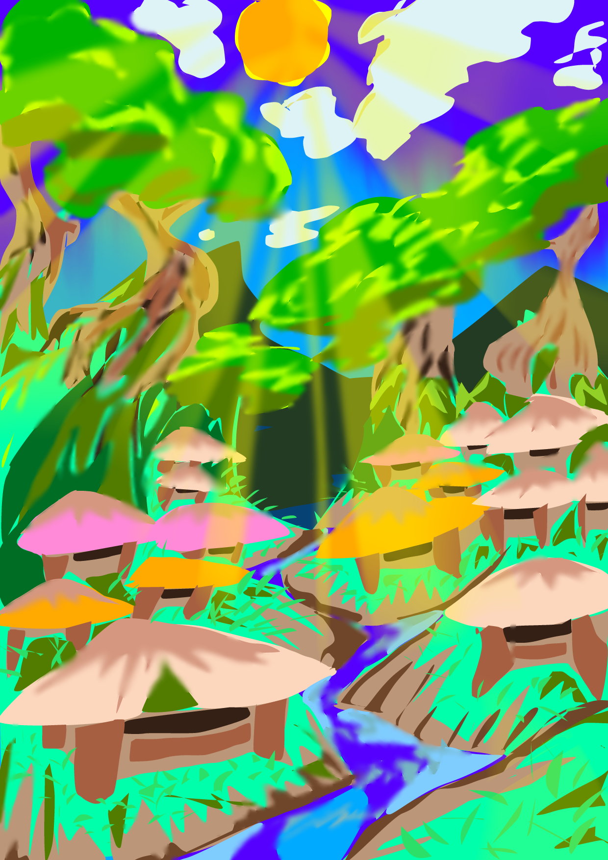 Landscape 01(FANTASY WORLD) - ibisPaint