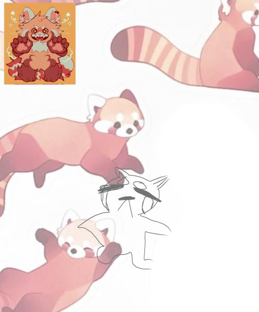 Here da red panda SORRY I WAS SO TIRED - ibisPaint