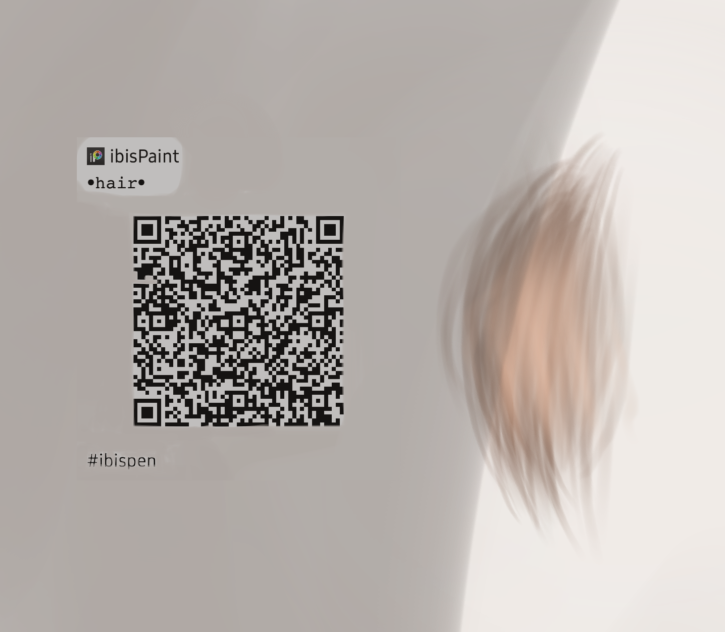 Qr code pincel Hair - ibisPaint