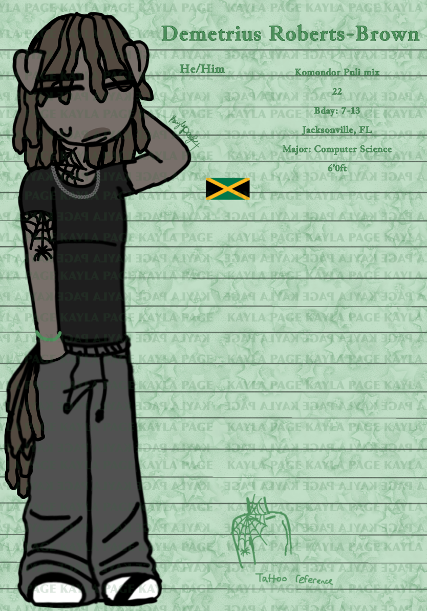 demitrius ref sheet💸(I HATE HIM🔥) - ibisPaint