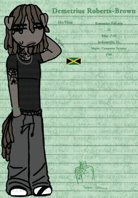 demitrius ref sheet💸(I HATE HIM🔥) - ibisPaint