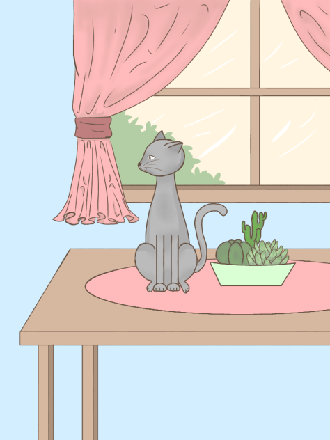 cat & cactus - ibisPaint