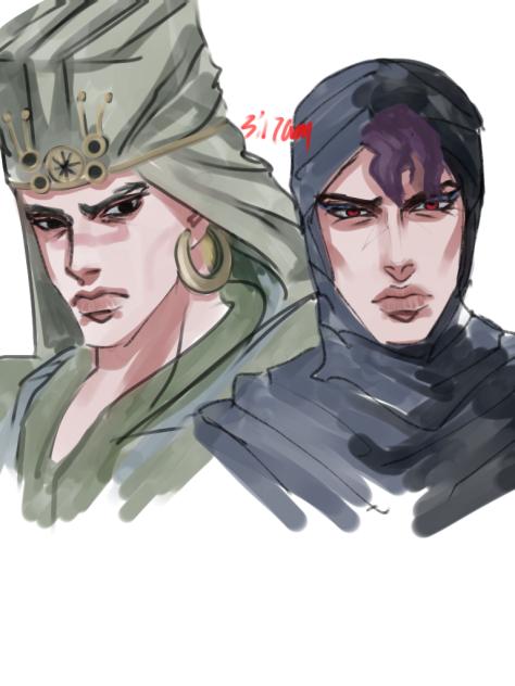 wamuu n kars , jjba - ibisPaint