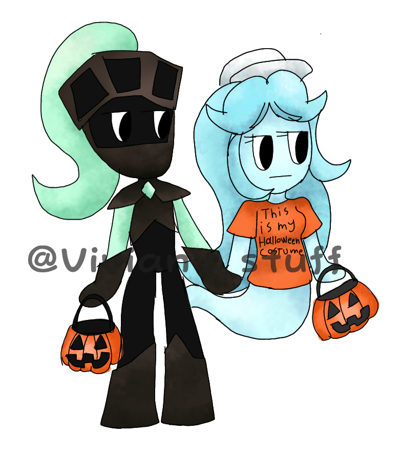 Happy Halloween from the Boolynski twins - ibisPaint