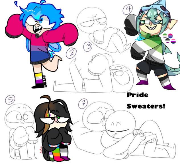 Pride Sweater Collab - ibisPaint