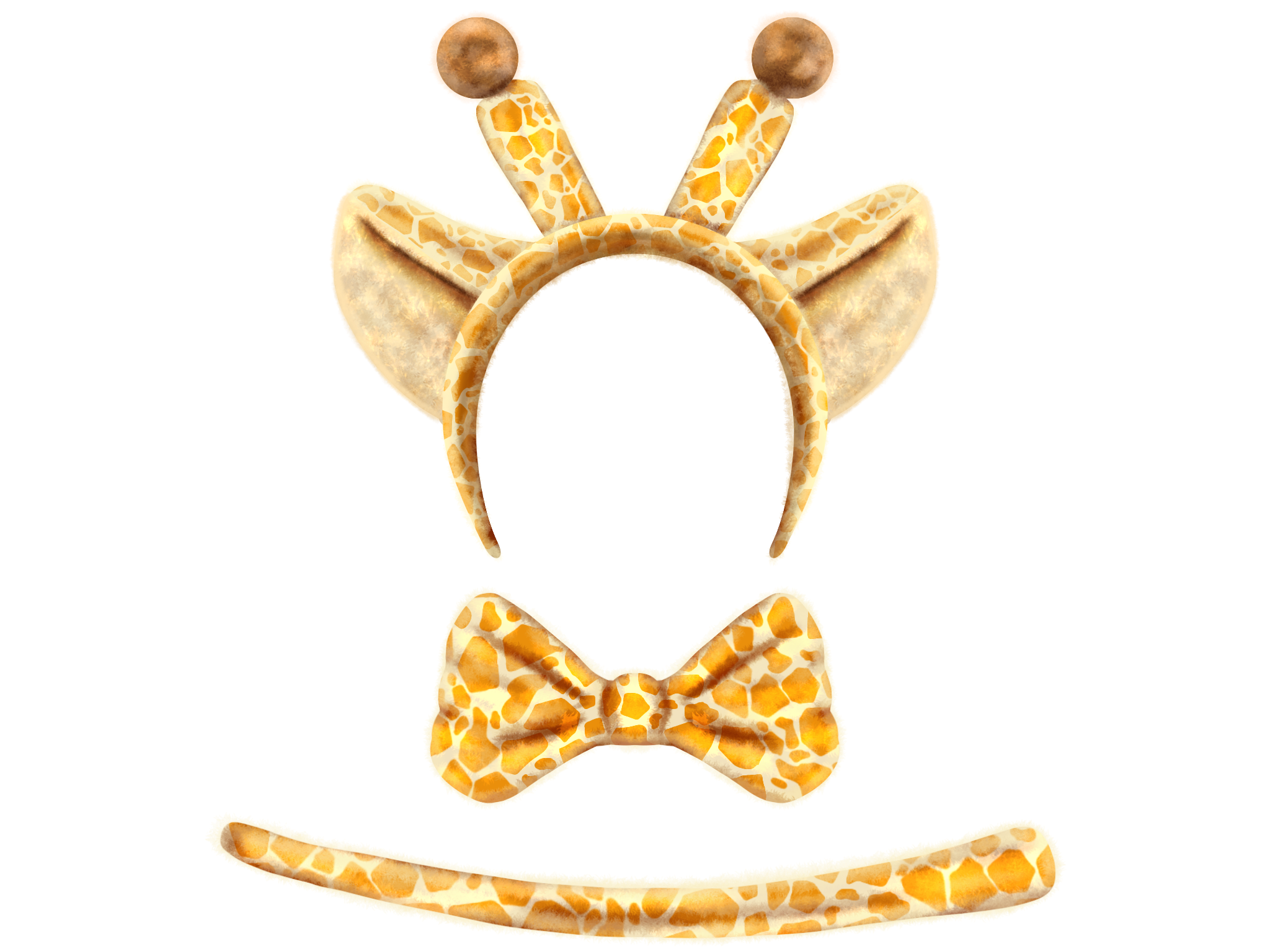Giraffe accessories set - ibisPaint