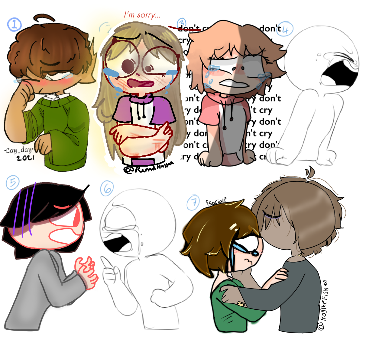 Hhh crying Collab...! - ibisPaint