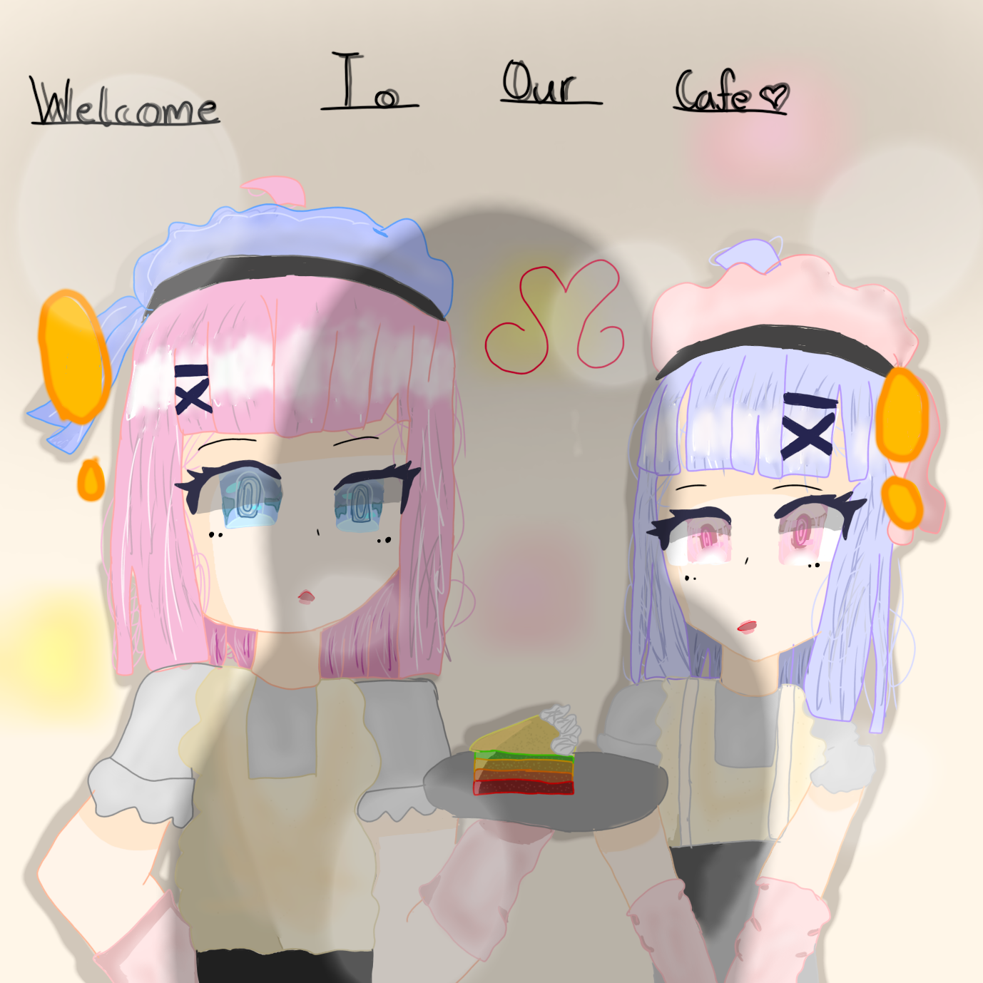 Cute servant girls - ibisPaint