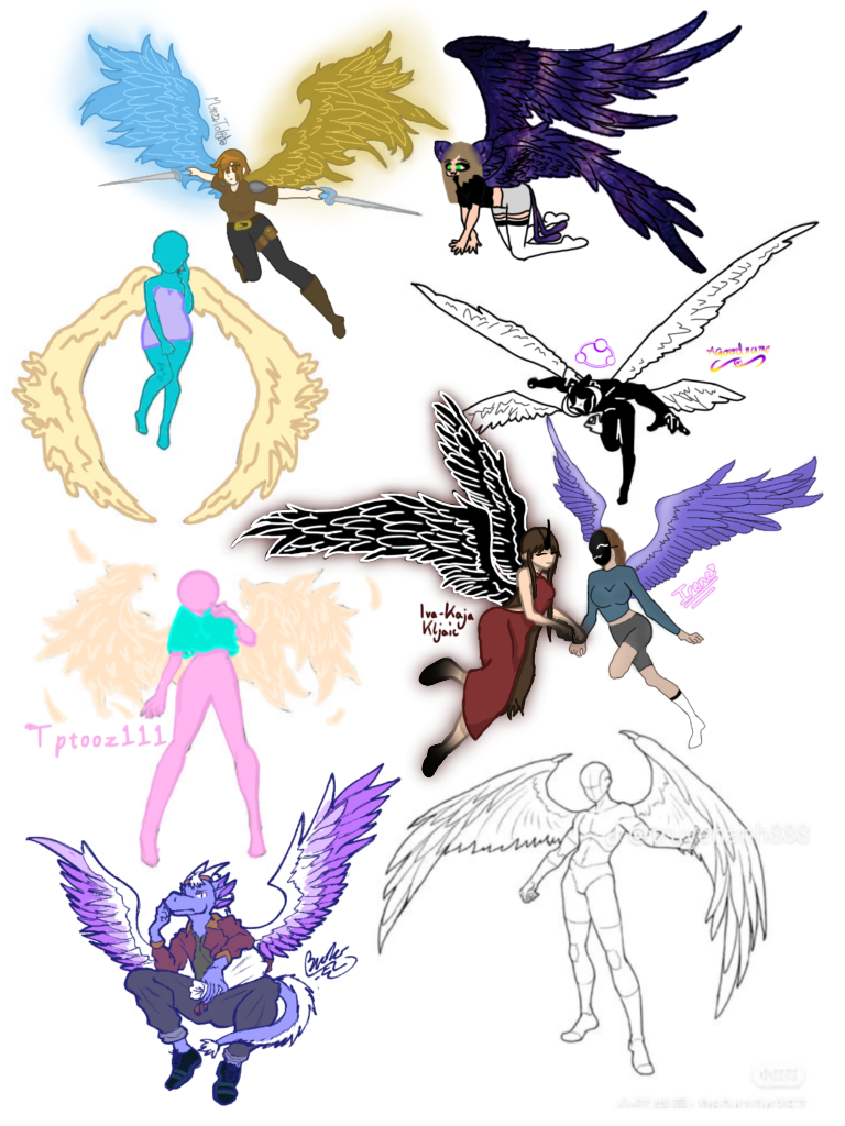 Angle and gods collab - ibisPaint