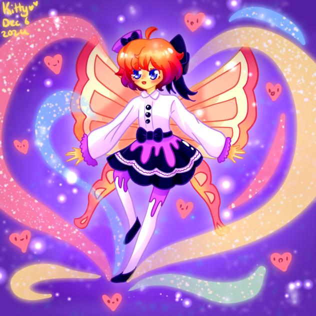 Coco Momo Fanart 🍊🌸💜 - ibisPaint