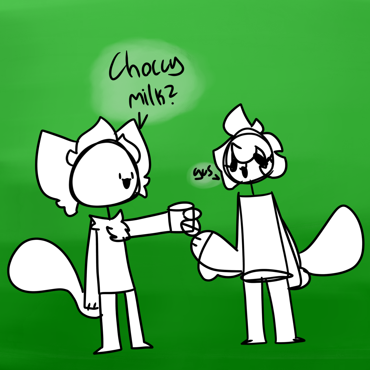 Choccy milk and Hugo’s for LePotatoWitch - ibisPaint