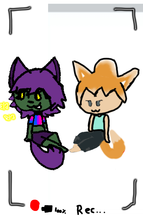 Collab w bri 🦊+🐺 - ibisPaint