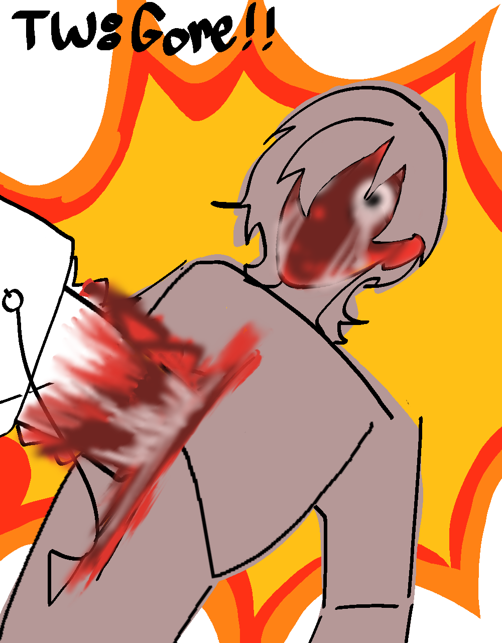 What a PRETTY face.. (Gore🩸) - ibisPaint