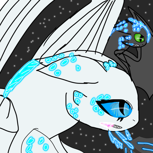 Toothless and Luna - ibisPaint