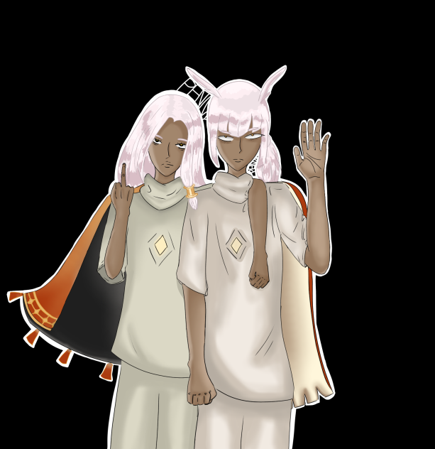 Me&bf in future(sky children) - ibisPaint