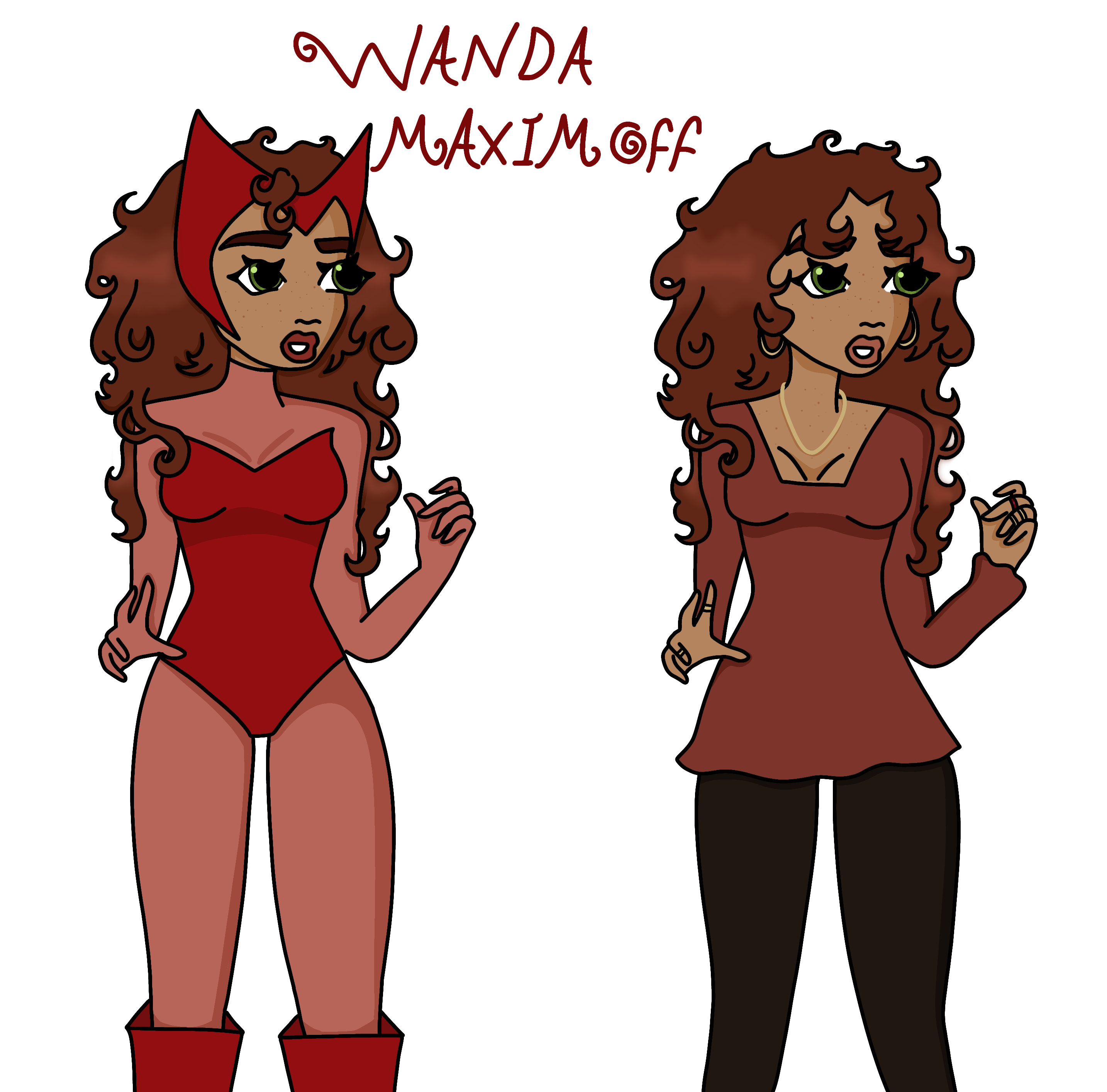 Wanda Maximoff outfit designs - ibisPaint